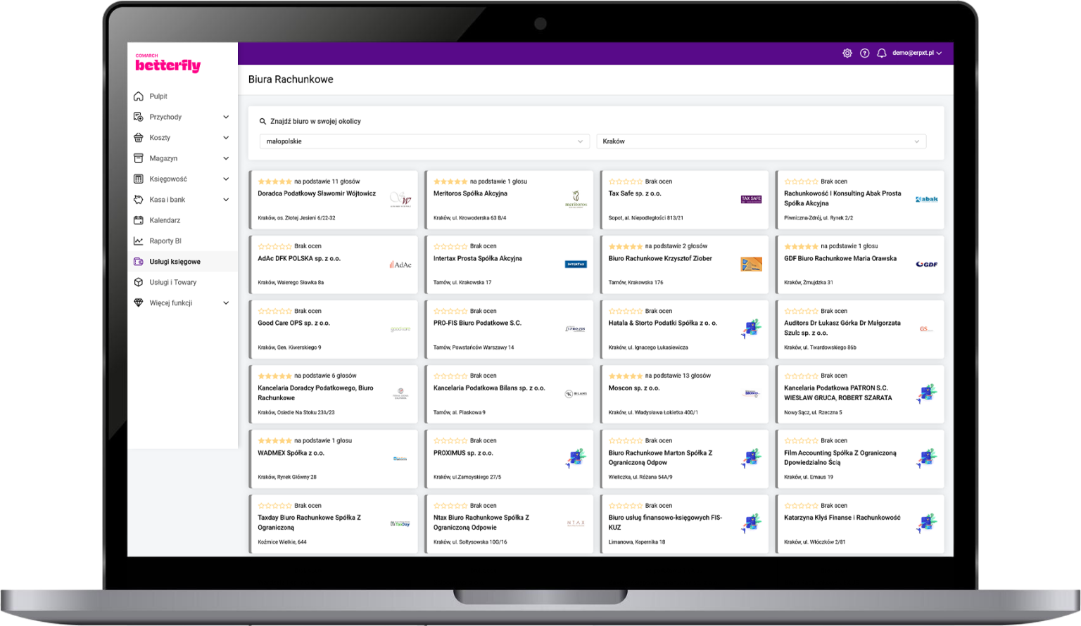 Wymiana dokumentów online z biurem rachunkowym - Betterfly